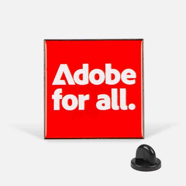Adobe for All pin